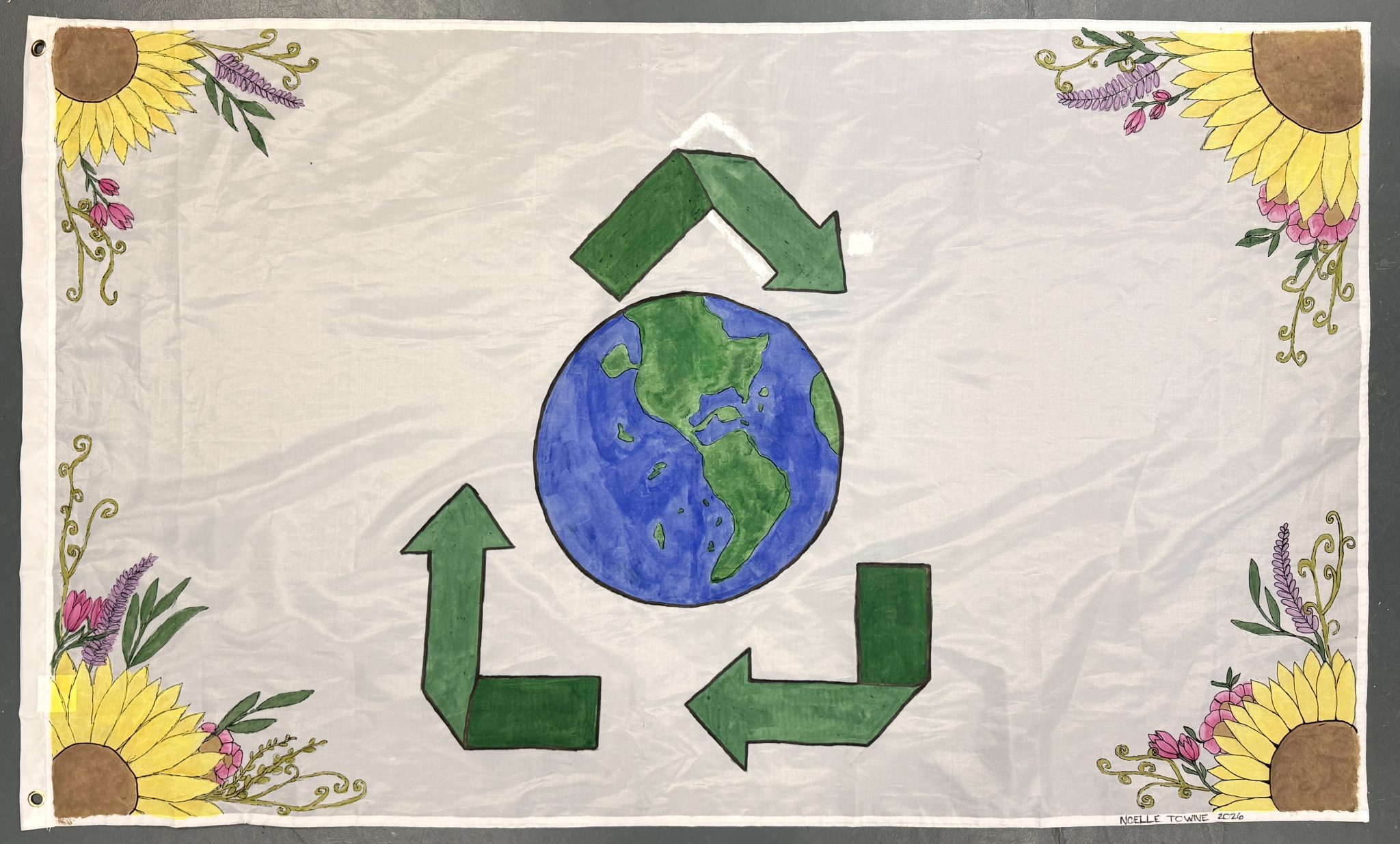 Student-Created Earth Day Flags Now Flying Across Ellsworth - City of ...